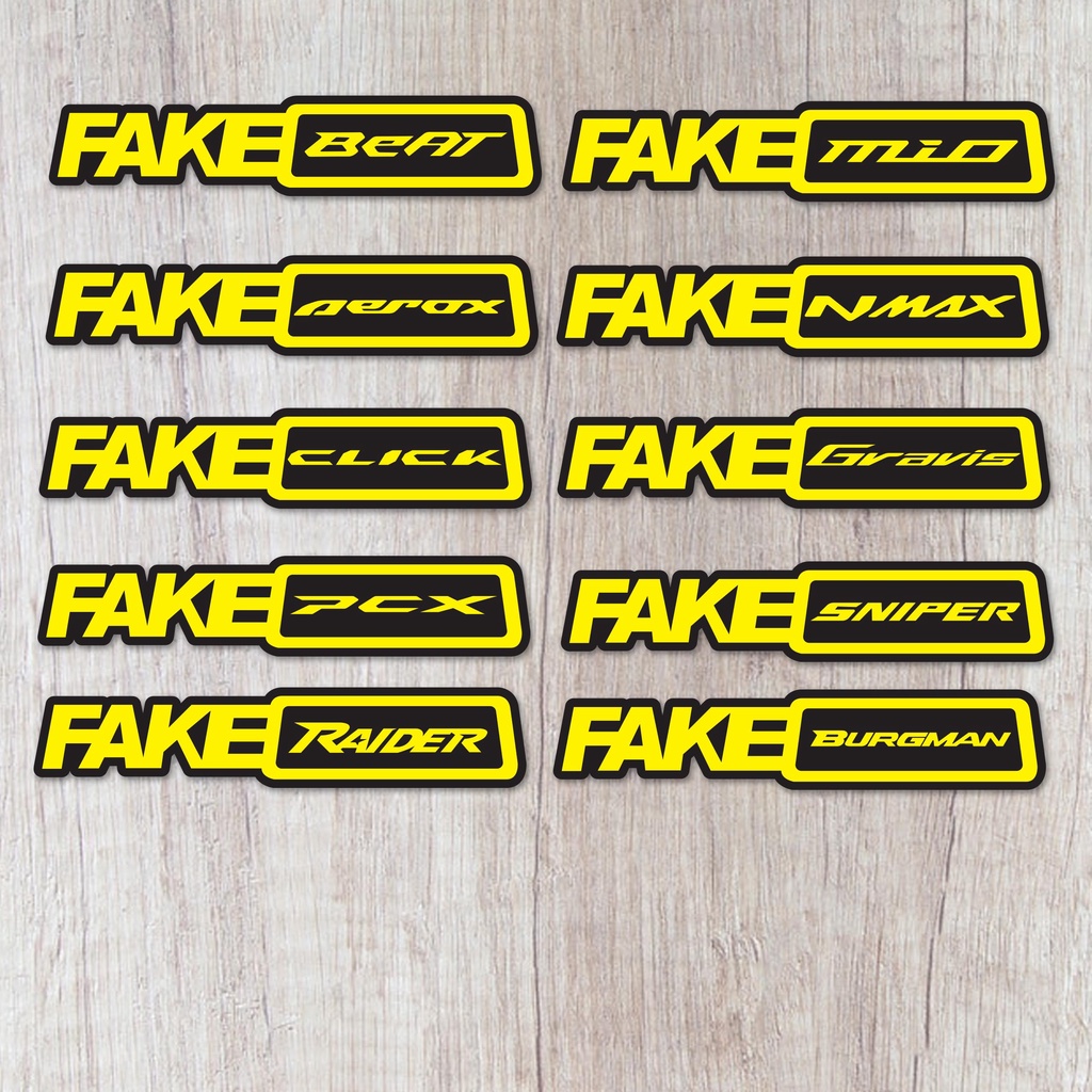 Fake Beat/Nmax/Aerox/Mio/Raider/Click/Sniper, laminated sticker ...