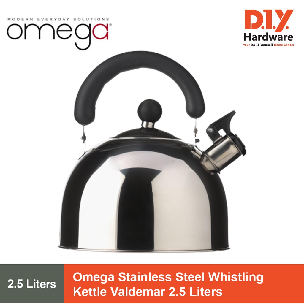 Omega Stainless Steel Whistling Kettle Valdemar 2.5 liters | 3.0 liters ...