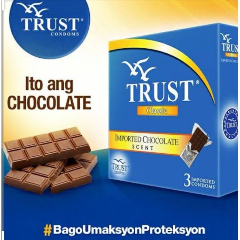 TRUST CONDOM IMPORTED CHOCOLATE 3PCS PER PACK 100 % ORIGINAL ( Discreet ...