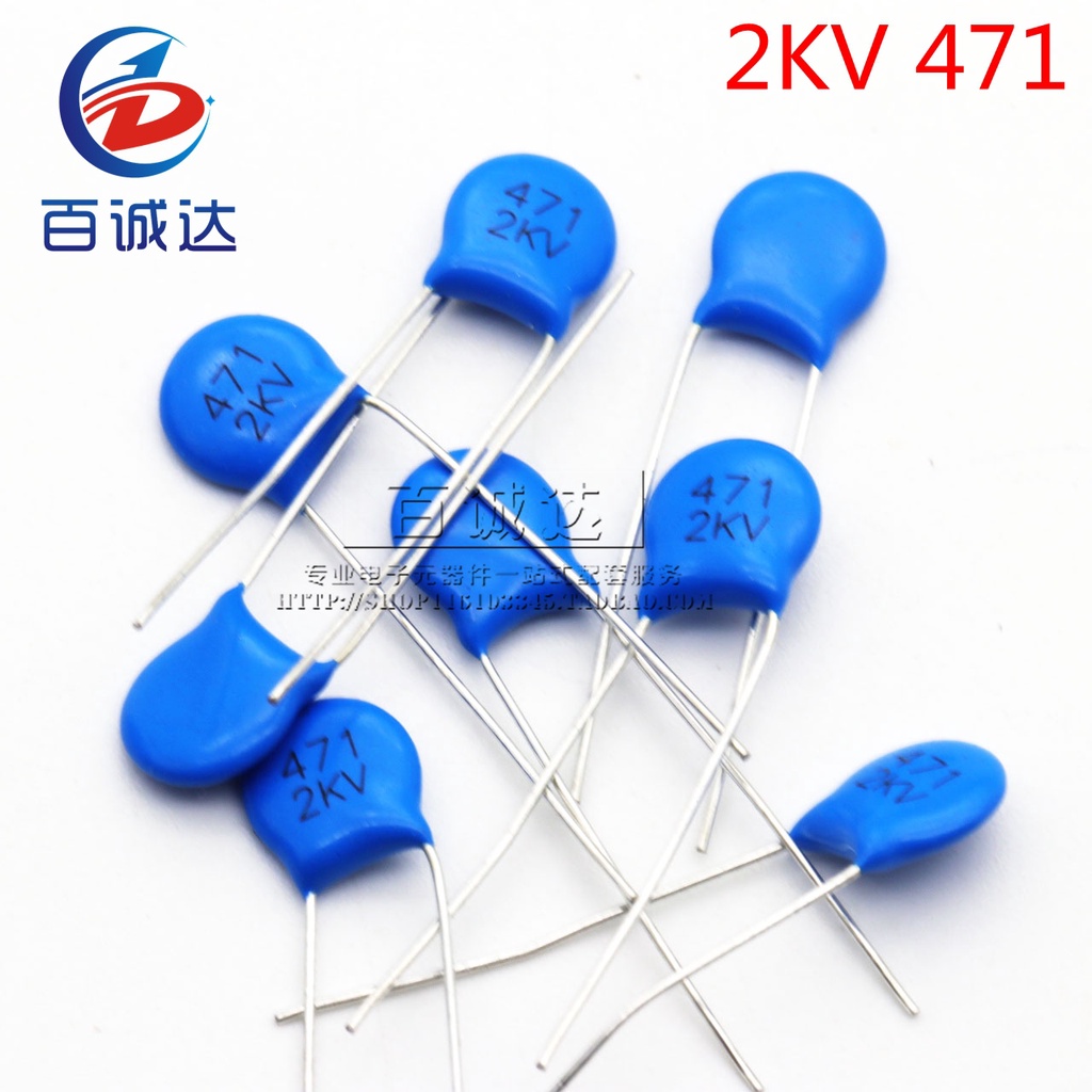 100PCS 2KV 471 470PF 2KV471 high voltage ceramic capacitor | Shopee ...