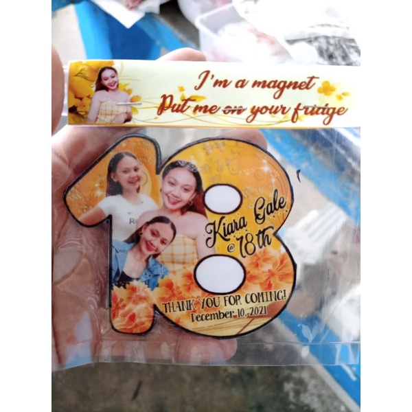 ref magnet souvenir 18th birthday | Shopee Philippines