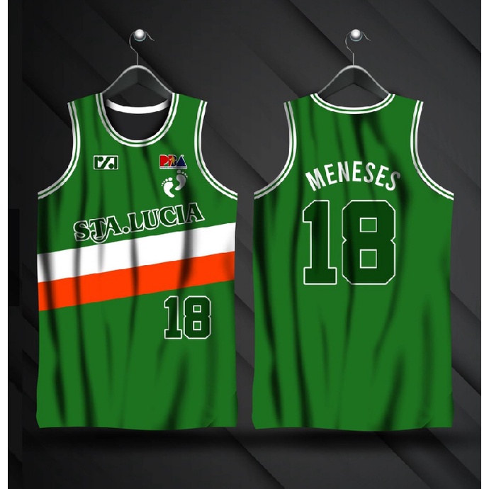 STA LUCIA MENESES #18 PBA JERSEY DESIGN FULL SUBLIMATION BASKETBALL ...