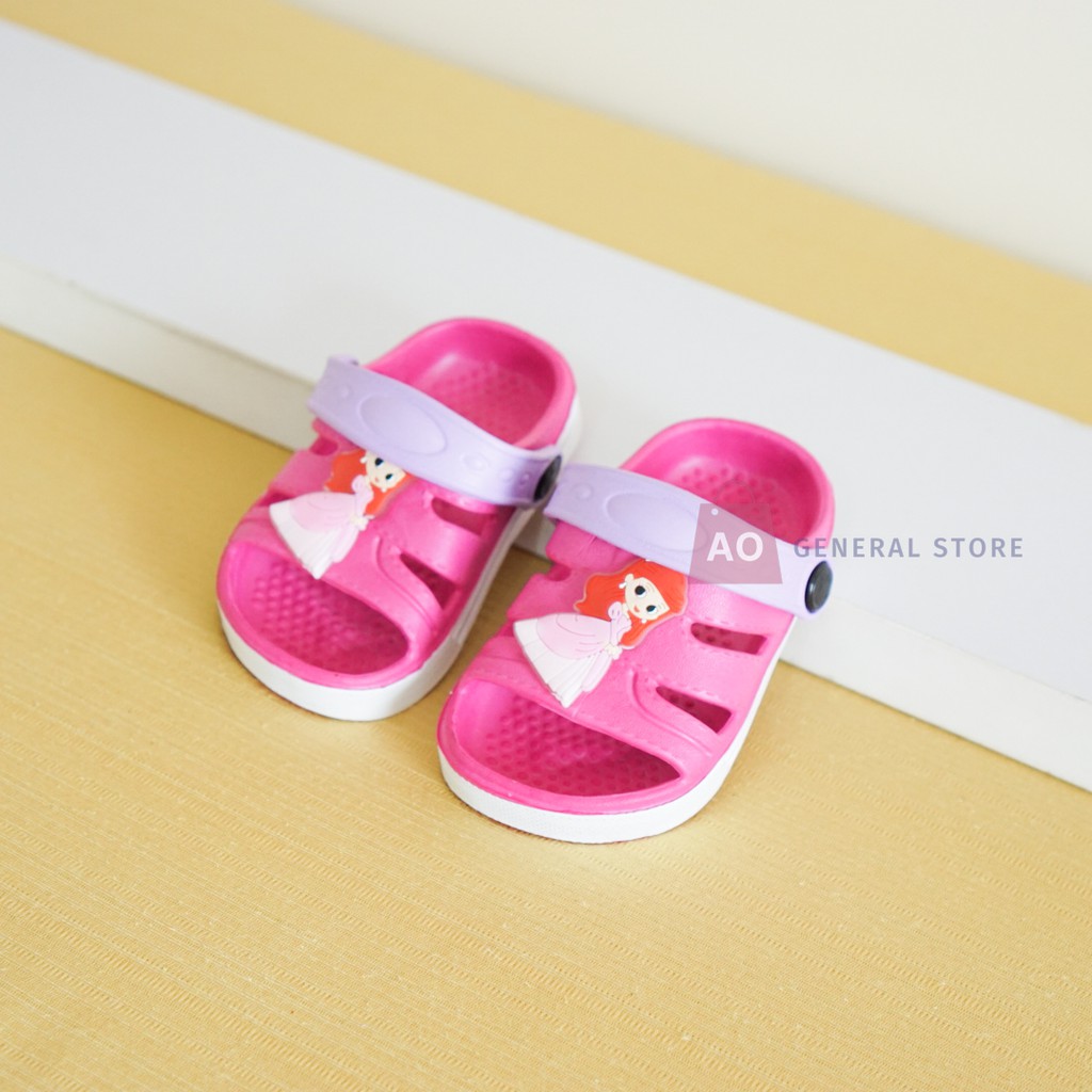 [AO] Princess Open Toe Crocs Sandals for 2-5 YO Toddlers Girls Crocs ...