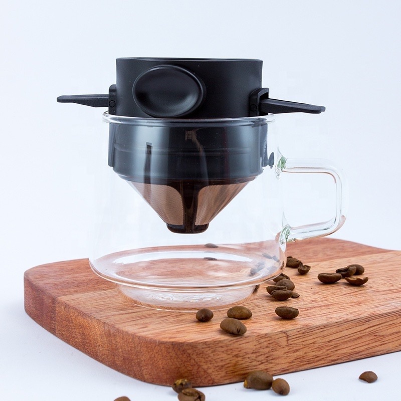 Portable Reusable Coffee Dripper Filters Drip Tea Holder Mesh Baskets ...