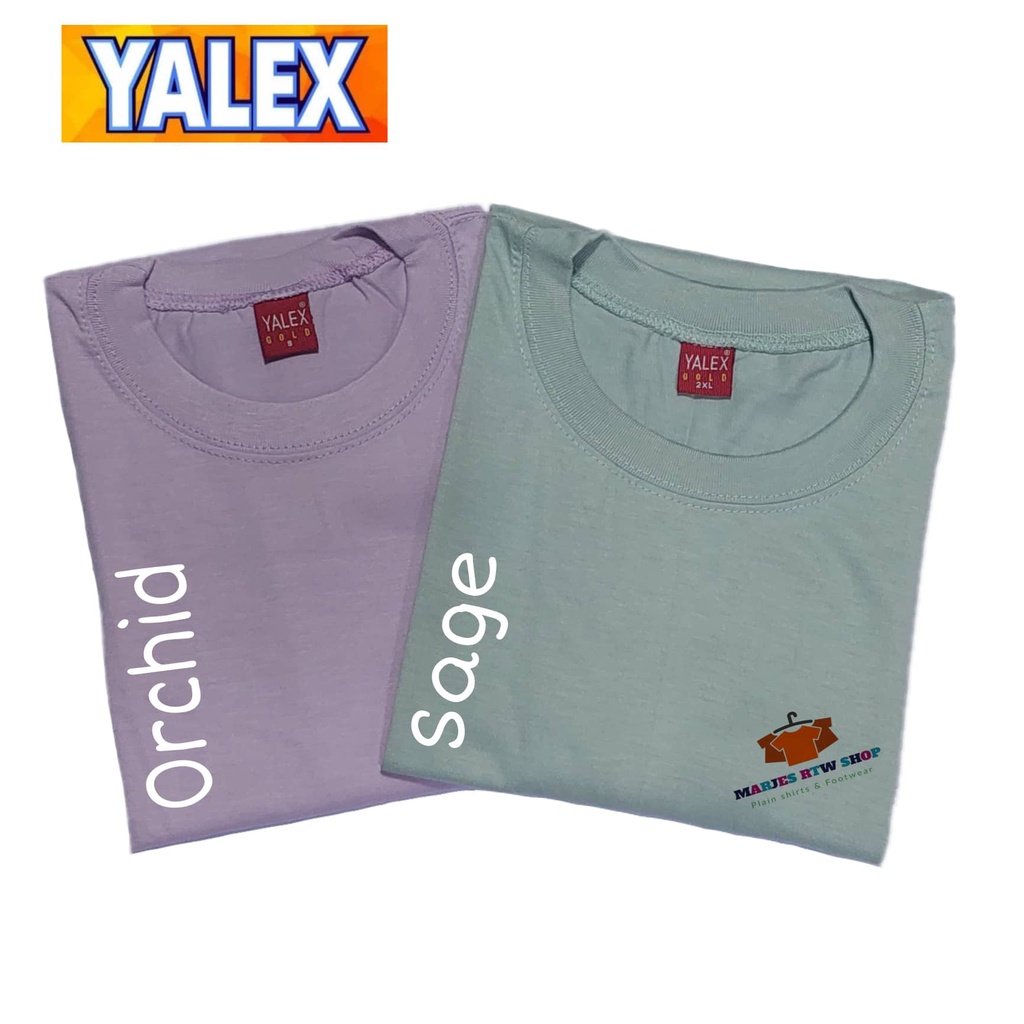 Yalex Plain T-shirt Roundneck ( On-hand ) Sage, Orchid | Shopee Philippines