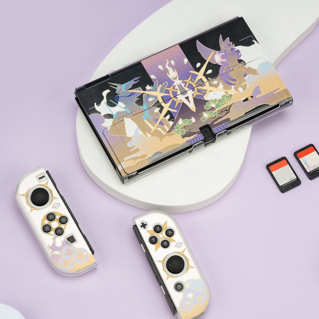 Pokémon Arceus Themed Transparent Hard Protective Case for Switch OLED ...
