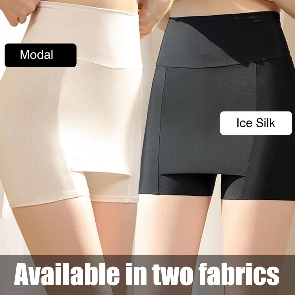 Summer Modal Fiber/Ice Silk Material Seamless Non-rolling Safety Pant ...