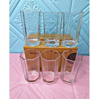 DELISOGA Deli Glassware Drinking Glass Set 6pcs 11cm 225mL Y5303 ...