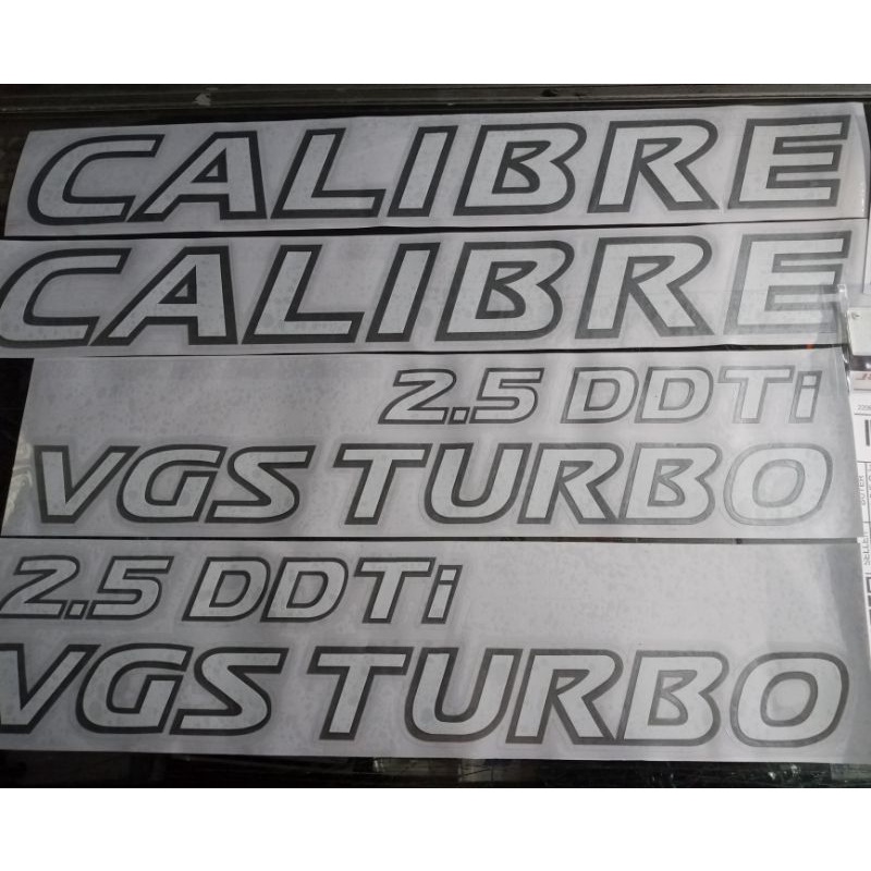 NISSAN NAVARRA CALIBRE 2.5 DDTi VGS TURBO STICKER SET (WHITE/SILVER ...