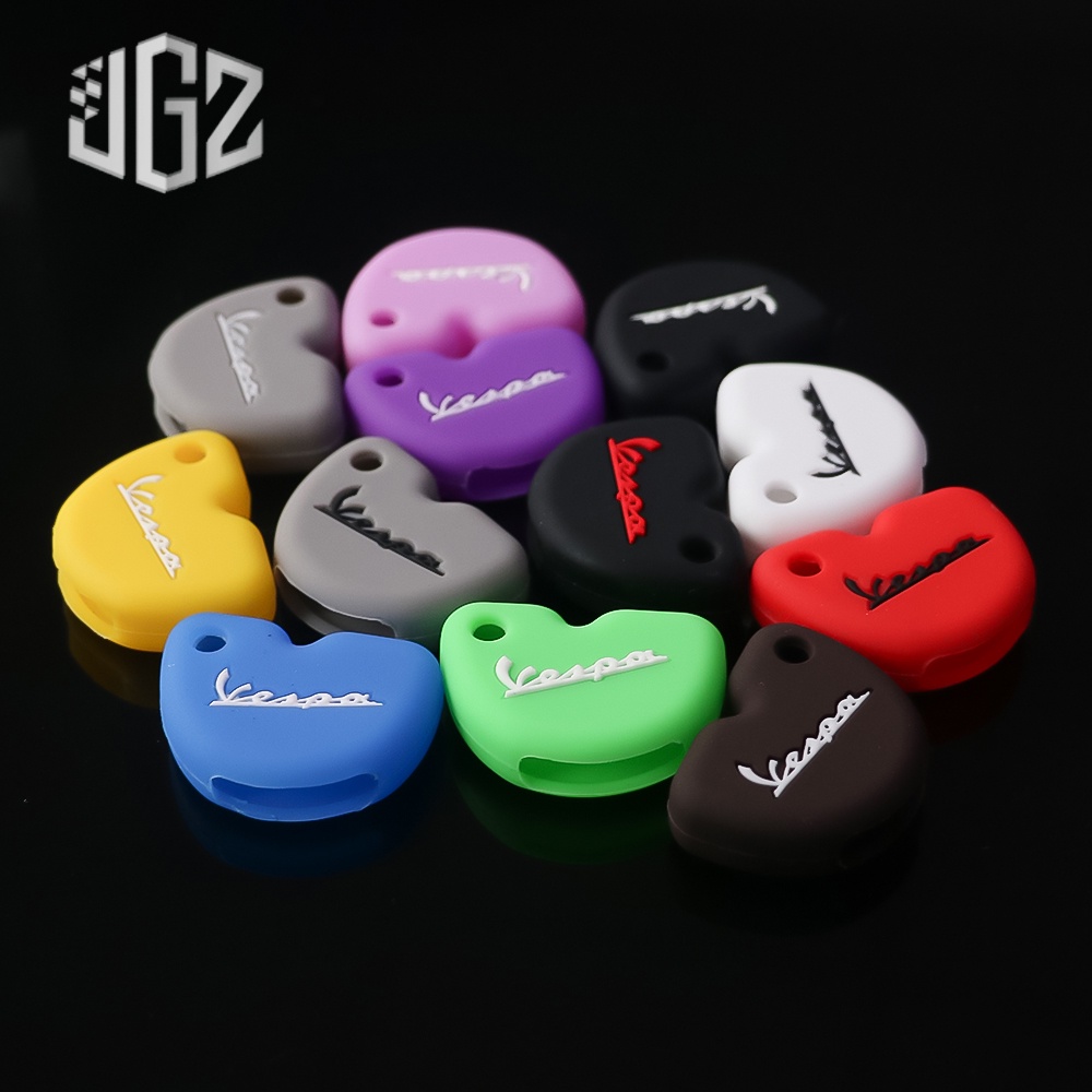 for Vespa Silicone Rubber Key Cover Motorcycle Key Case Shell Cover ...