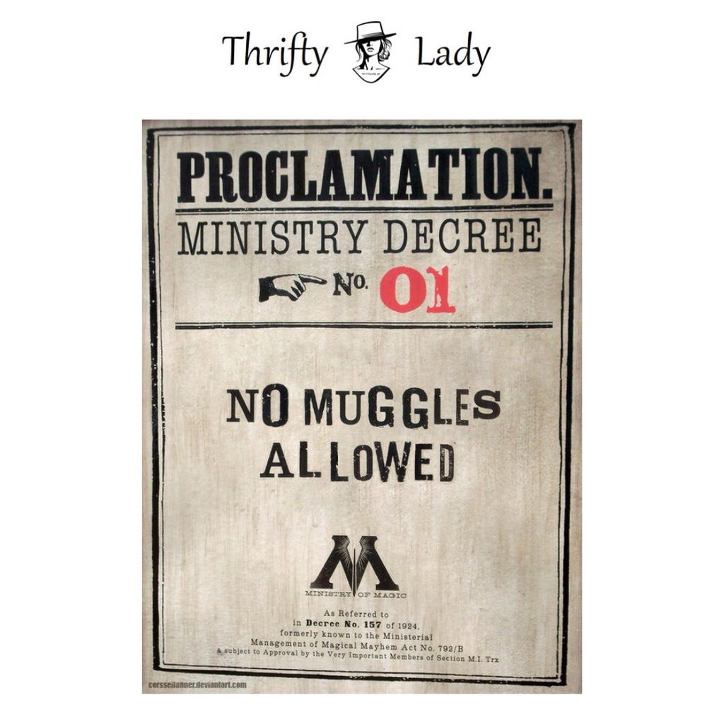 Harry Potter Proclamation Posters (6 designs to choose from) | Shopee ...