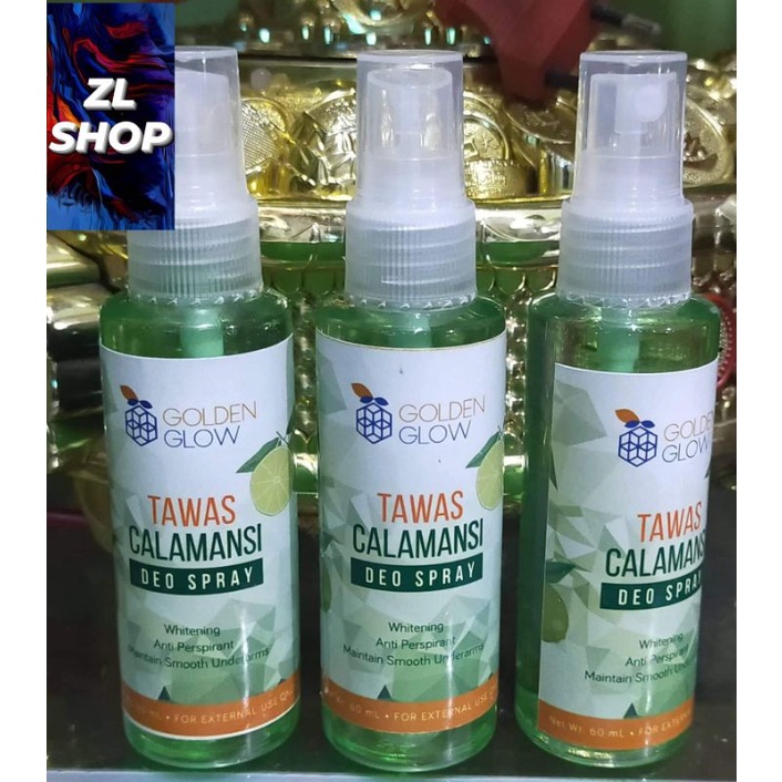GOLDEN GLOW TAWAS CALAMANSI ARMPIT WHITENING SPRAY DEODORANT | Shopee ...