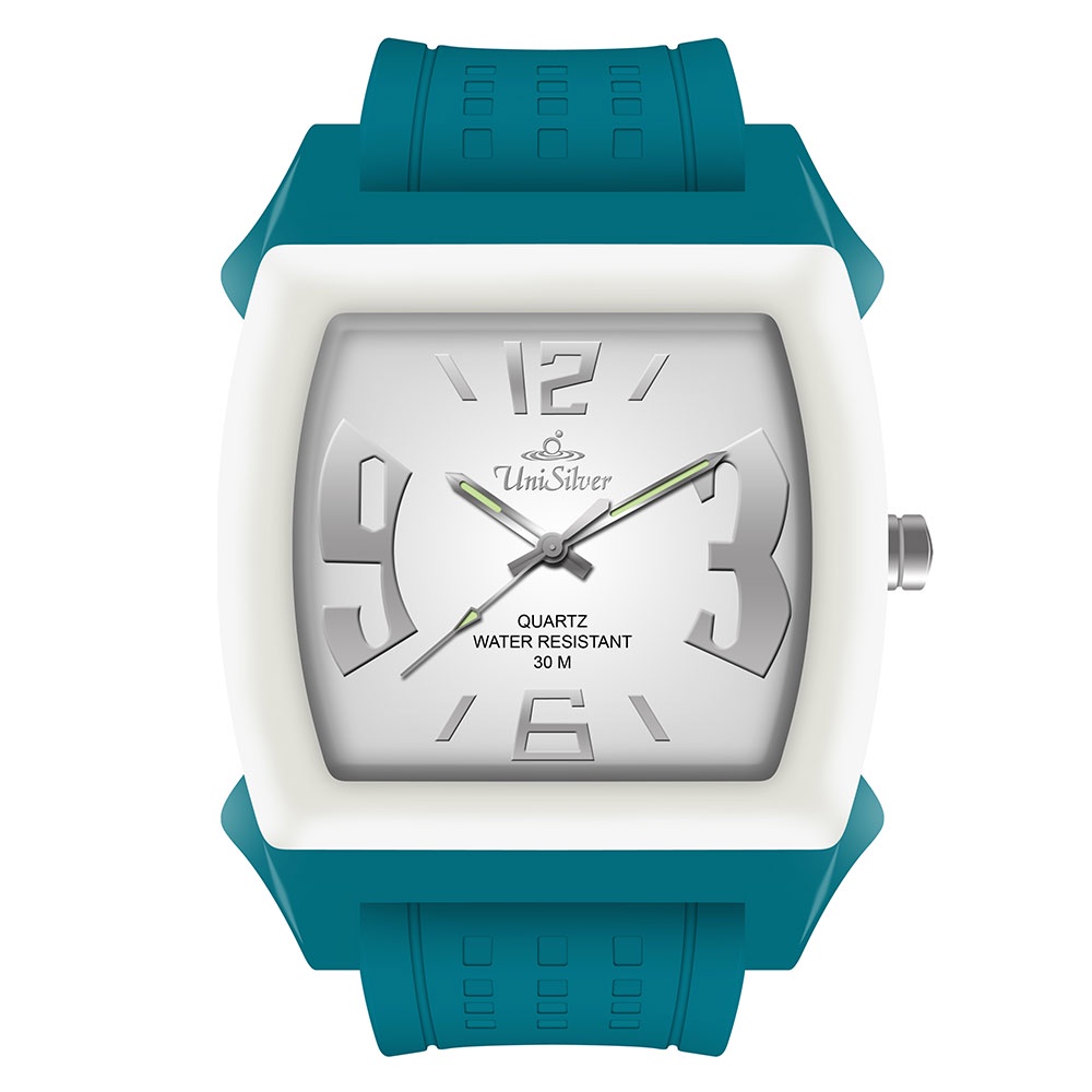 UniSilver TIME KANDY KRUSHHH Unisex Large Analog White/Blue-Green ...