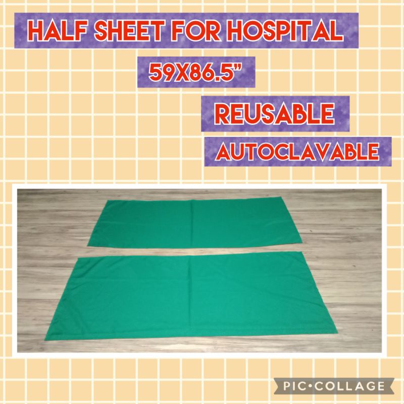 Half sheet for hospital||surgery sheet||reusable and Autoclavable ...