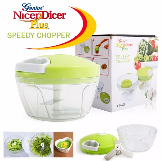 CQW.NO1 Kitchen Spiral Food Speedy Chopper dicer Meat Fruit Cutter ...