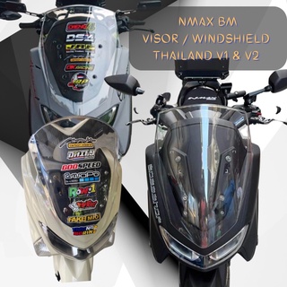 Nmax V1 V2 Bm visor/windshield thailand with (Thai side mirror / butas ...