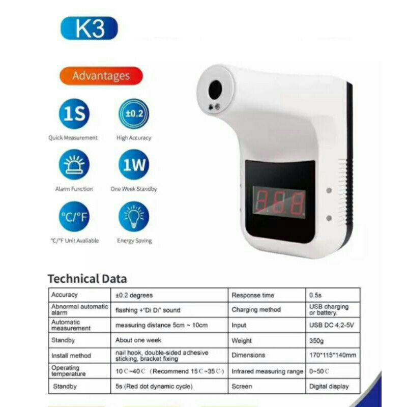 Automatic Alcohol Dispenser with stand and K9 K3 Plus thermal scanner ...