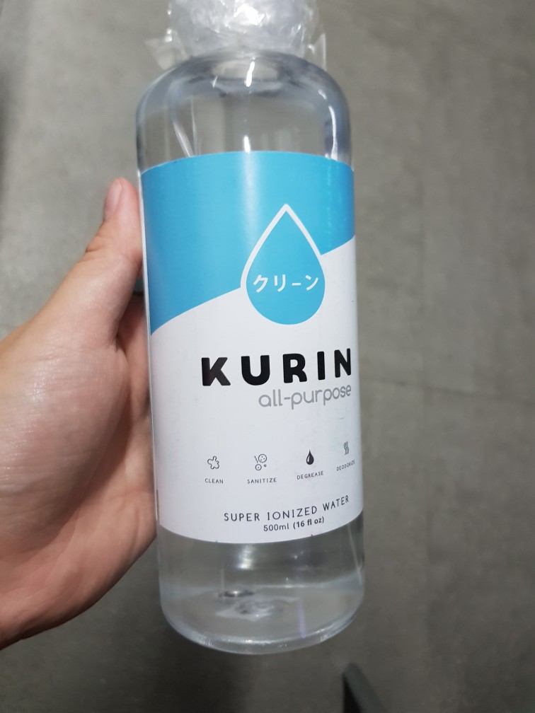 Kurin Ionized Water All Purpose Sanitizer Toilet Fruit Cleaner Silver ...