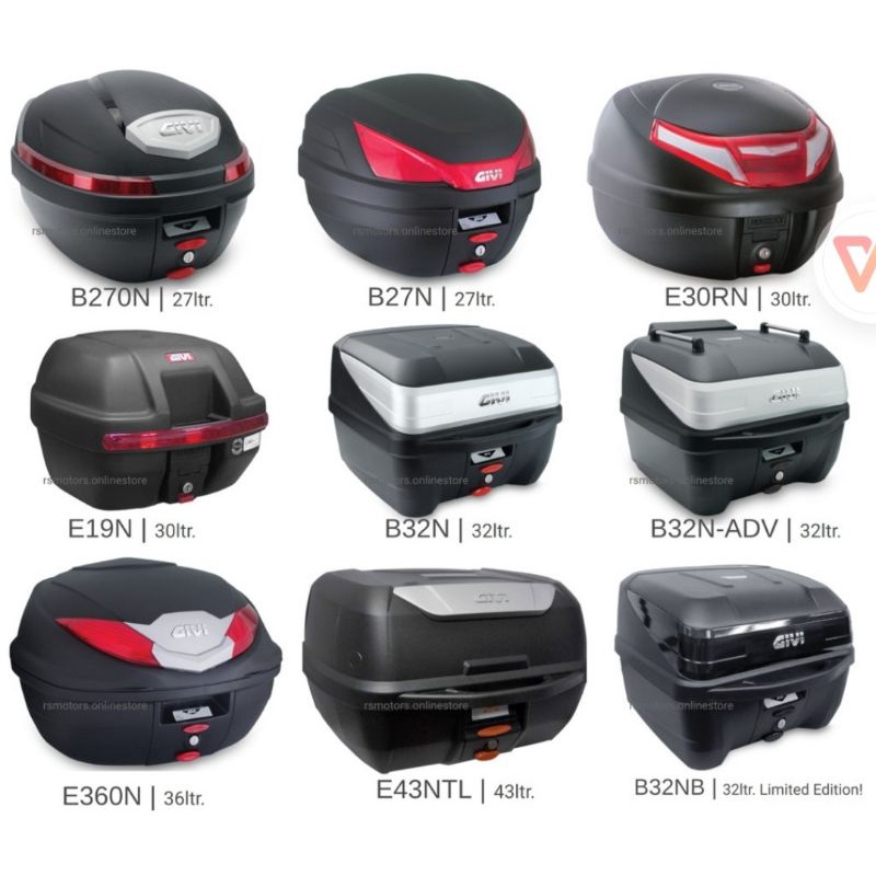 GIVI BOX 100% ORIGINAL 27LTR/30LTR/32LTR/36LTR/43LTR | Shopee Philippines