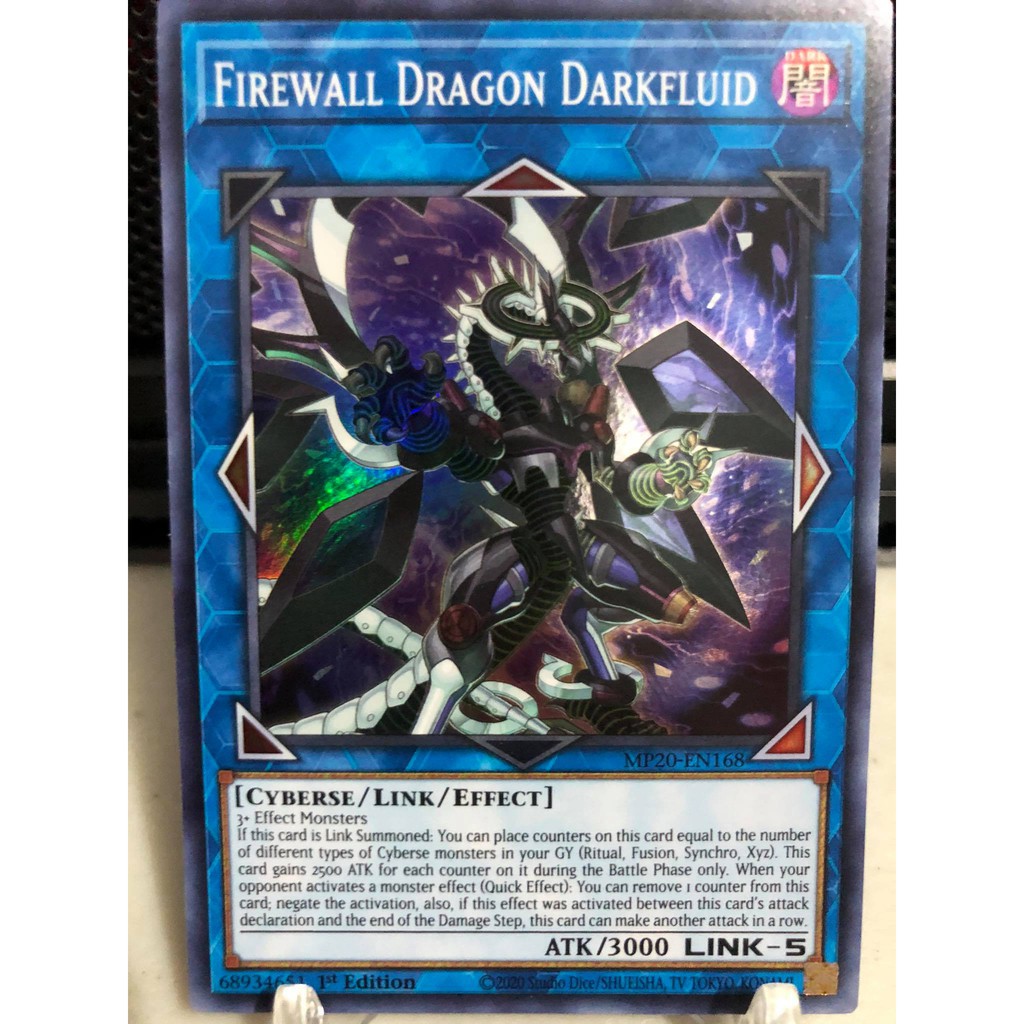 Firewall Dragon Darkfluid - MP20-EN168 - Super Rare 1st Edition Yu-gi ...