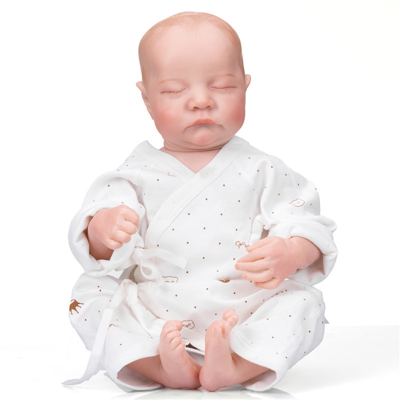NPK 19inch Full body Silicone Bebe Doll reborn Levi Doll Soft Touch Boy ...