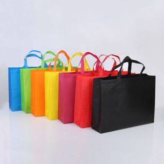 20pcs Eco bag Hand bag Expandable Plain reusable tote bag Non-woven ...
