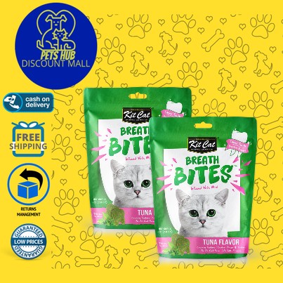 Kit Cat BREATH BITES Infused w/ Mint ( Set of 2 ) Tuna 60g | Shopee ...