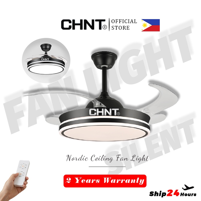 CHNT Nordic Modern Ceiling Fan Light With Remote Chandelier For Living ...
