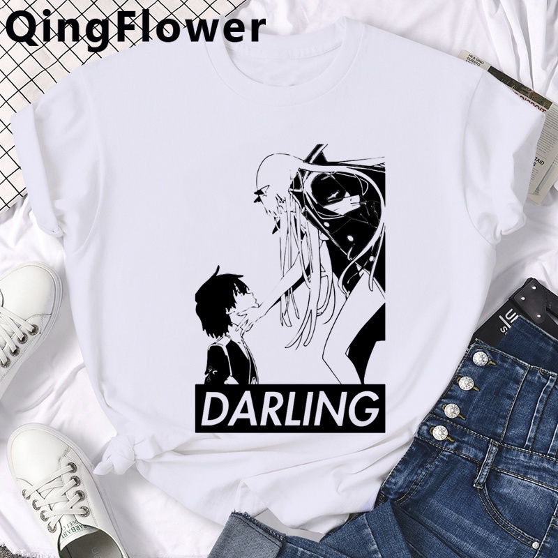 Anime Darling in the Franxx t-shirt t shirt men couple clothes vintage ...