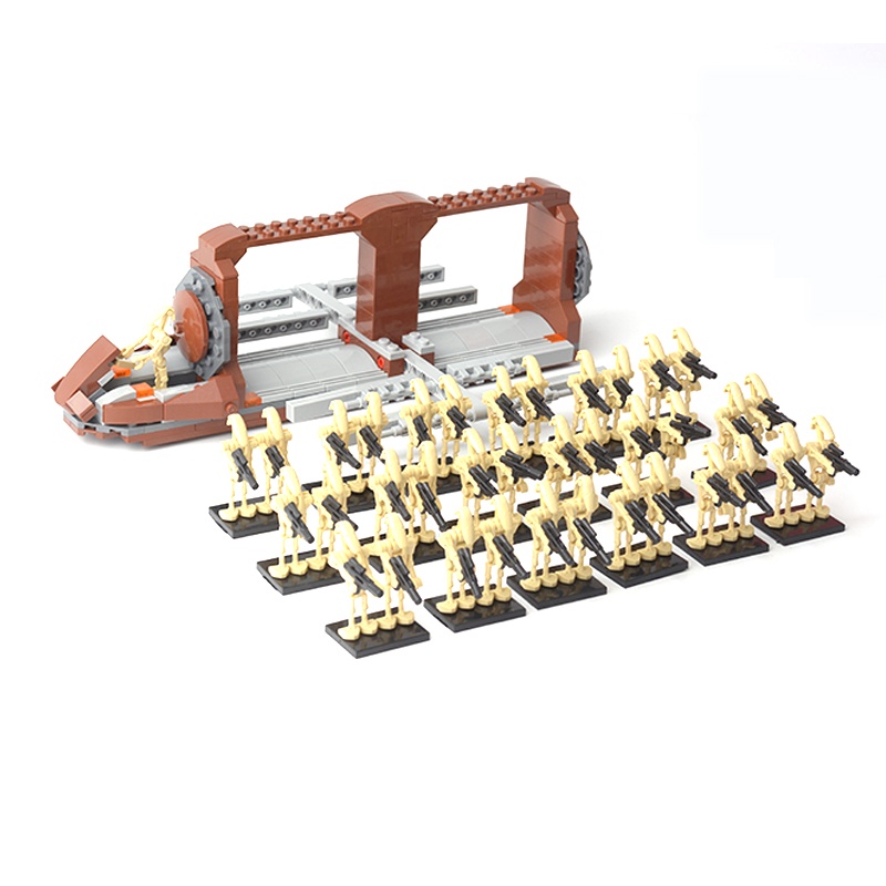 Star MOC Wars B1 Battle Droid Transport Battleship Droid Platoon Attack ...