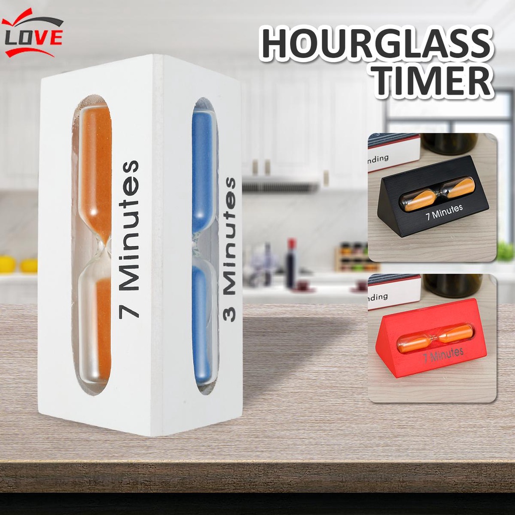 Sand Timer 3/5/7 Minutes Wooden Hourglass Clock 3 In 1 Triangular ...