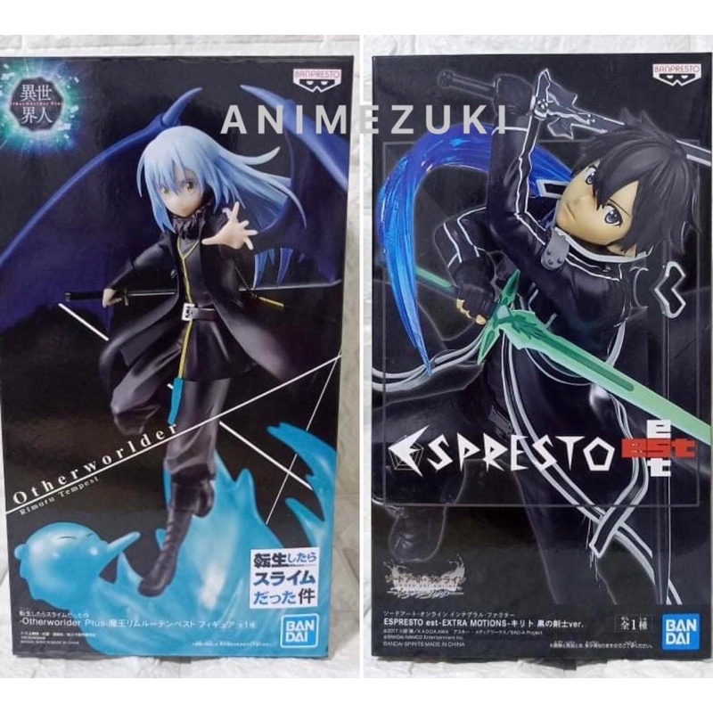 BANPRESTO ESPRESTO KIRITO & OTHERWORLDER PLUS RIMURU TEMPEST FIGURE ...