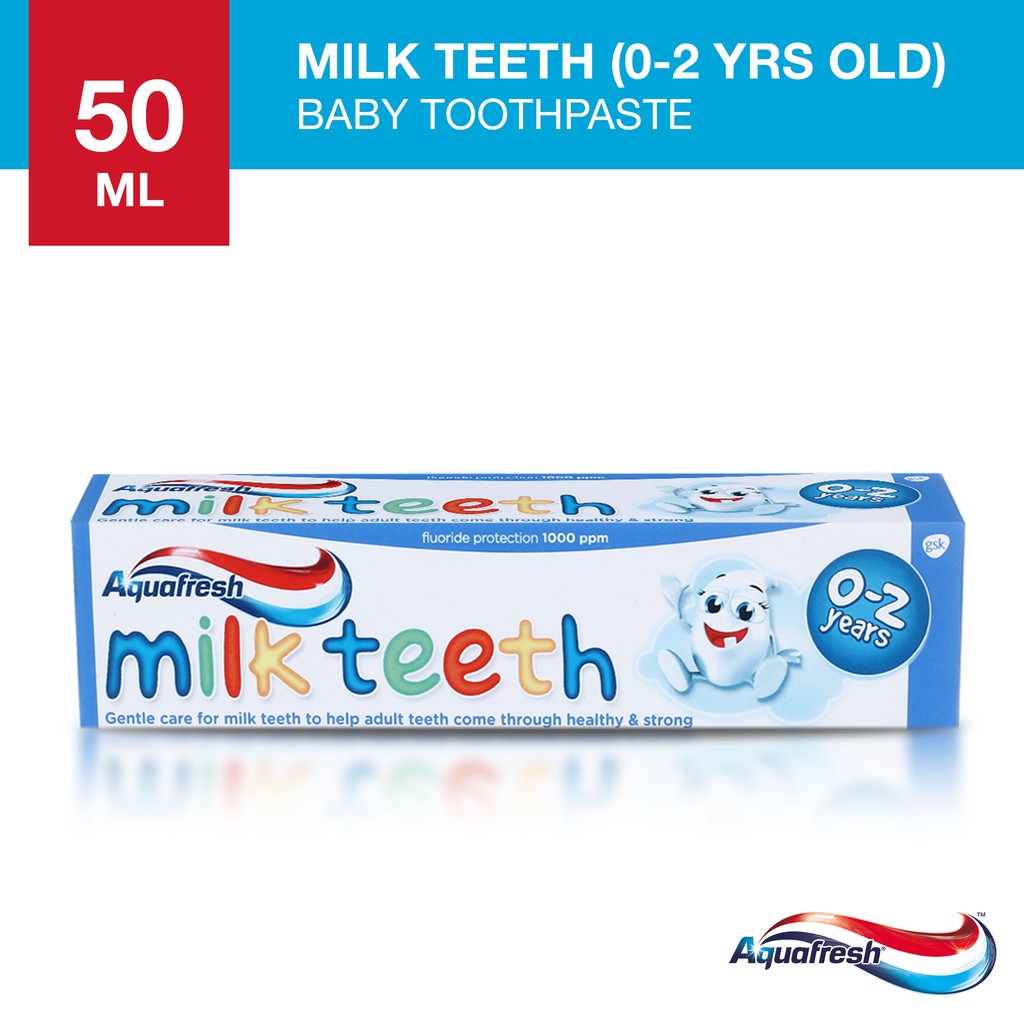Aquafresh MilkTeeth Kids Toothpaste 50ml (0-2 years old) | Shopee ...
