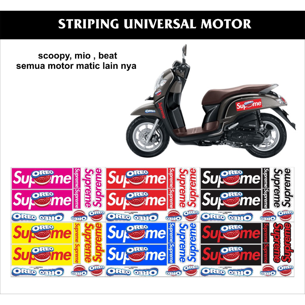 Striping supreme universal (All Motorcycles) | Shopee Philippines