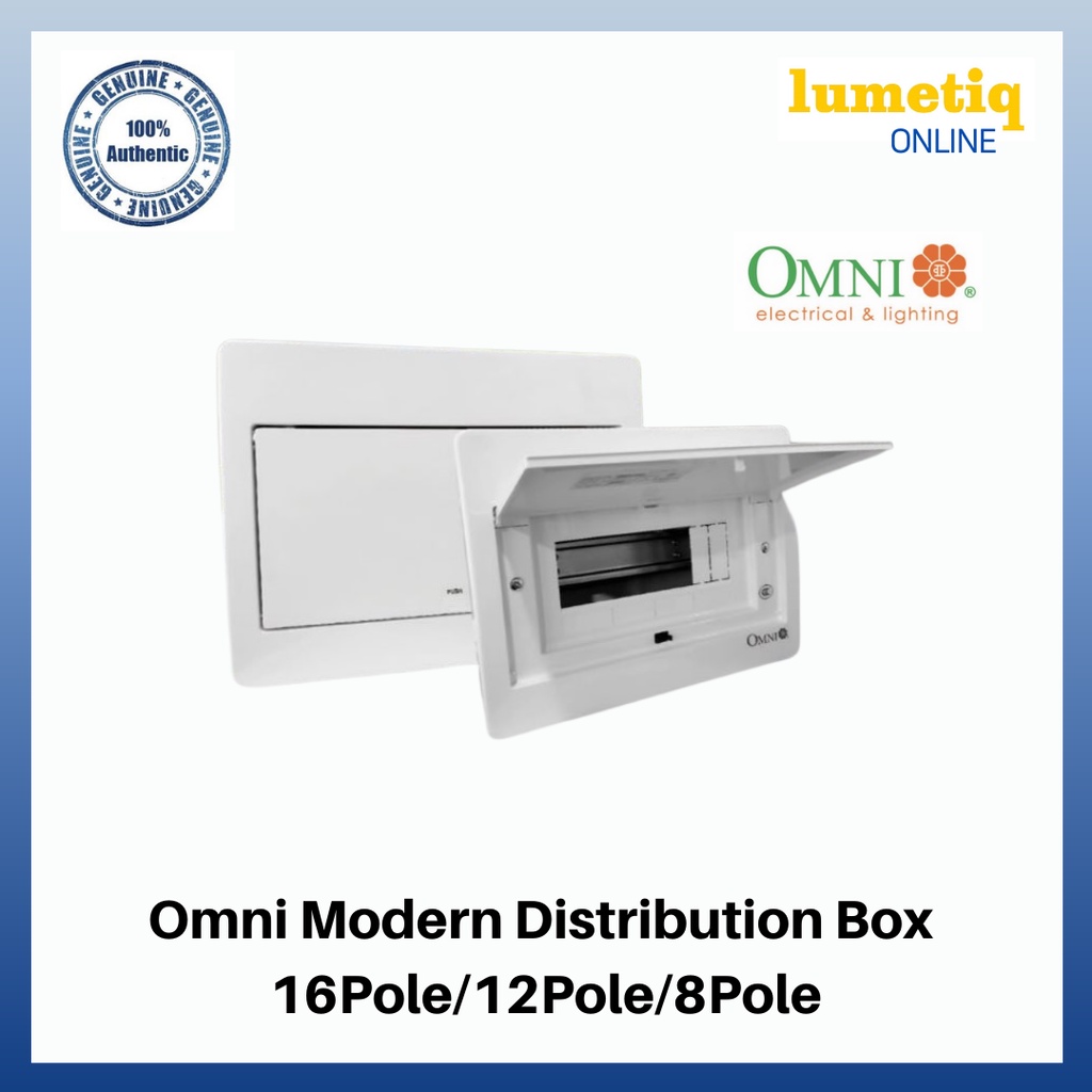 Omni Modern Distribution Panel Box 16Pole/12Pole/8Pole Rail Type for ...