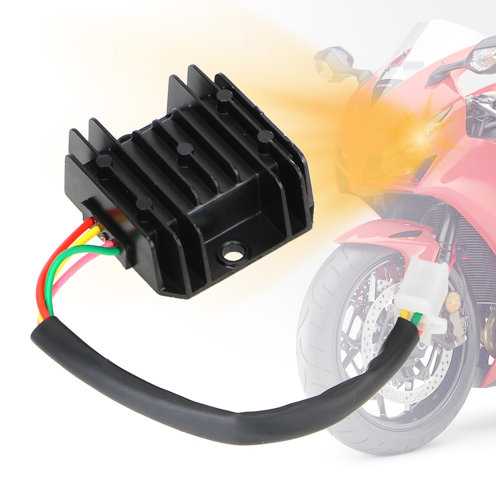 Motorcycle Voltage Stabilizer Voltage Regulator 4 Wires 4 Pins 12V ...
