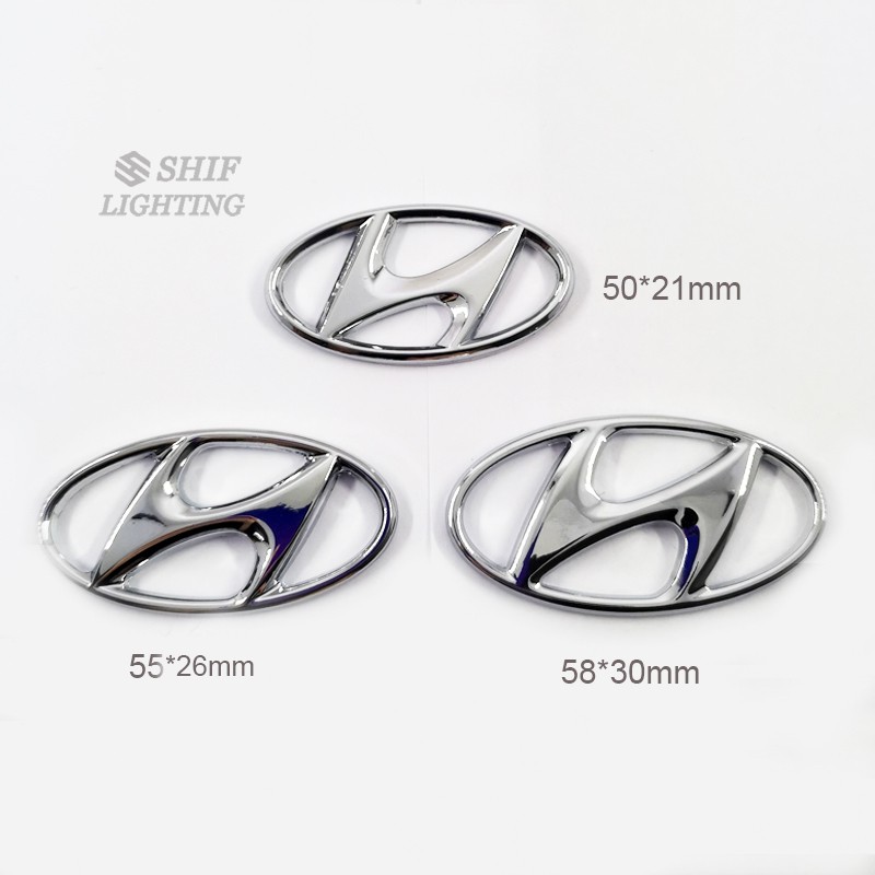 1 x Metal Hyundai Steering Wheel Logo Car Auto Emblem Badge Sticker ...