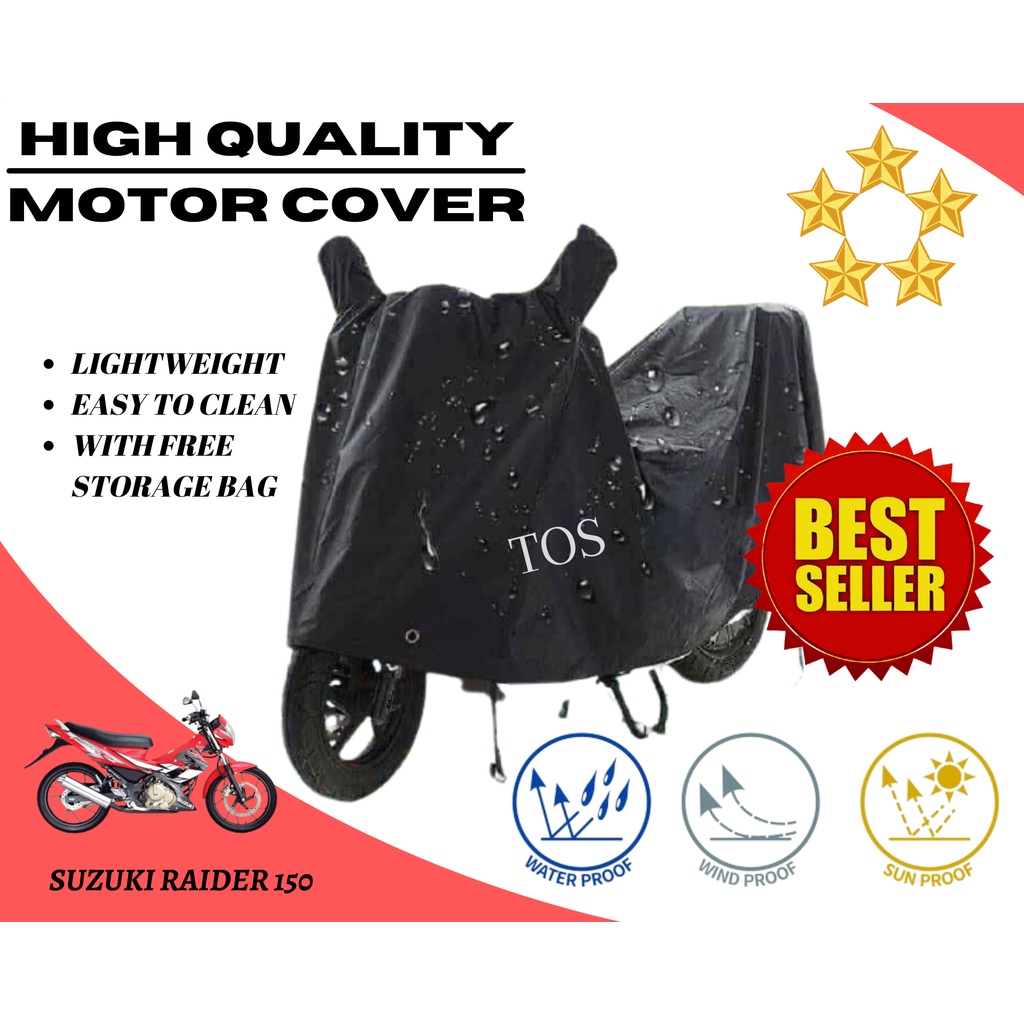 TS Suzuki Raider 135/150 MOTORCYCLE COVER | AFFORDABLE | EASY TO CLEAN ...