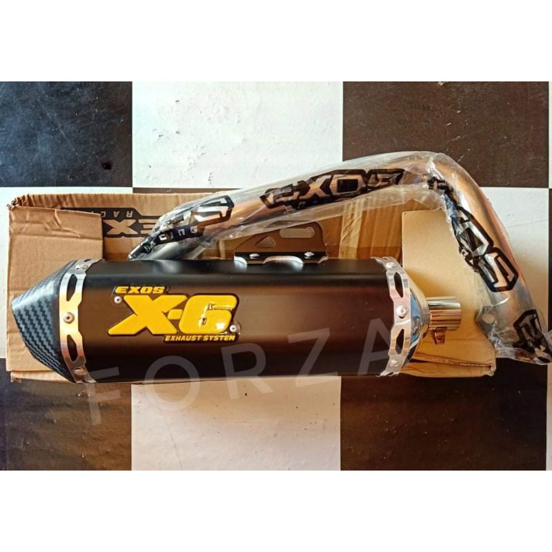 EXOS CLICK 125 / 150 POWER CHICKEN PIPE Carbon Tip Click125 Click150 ...