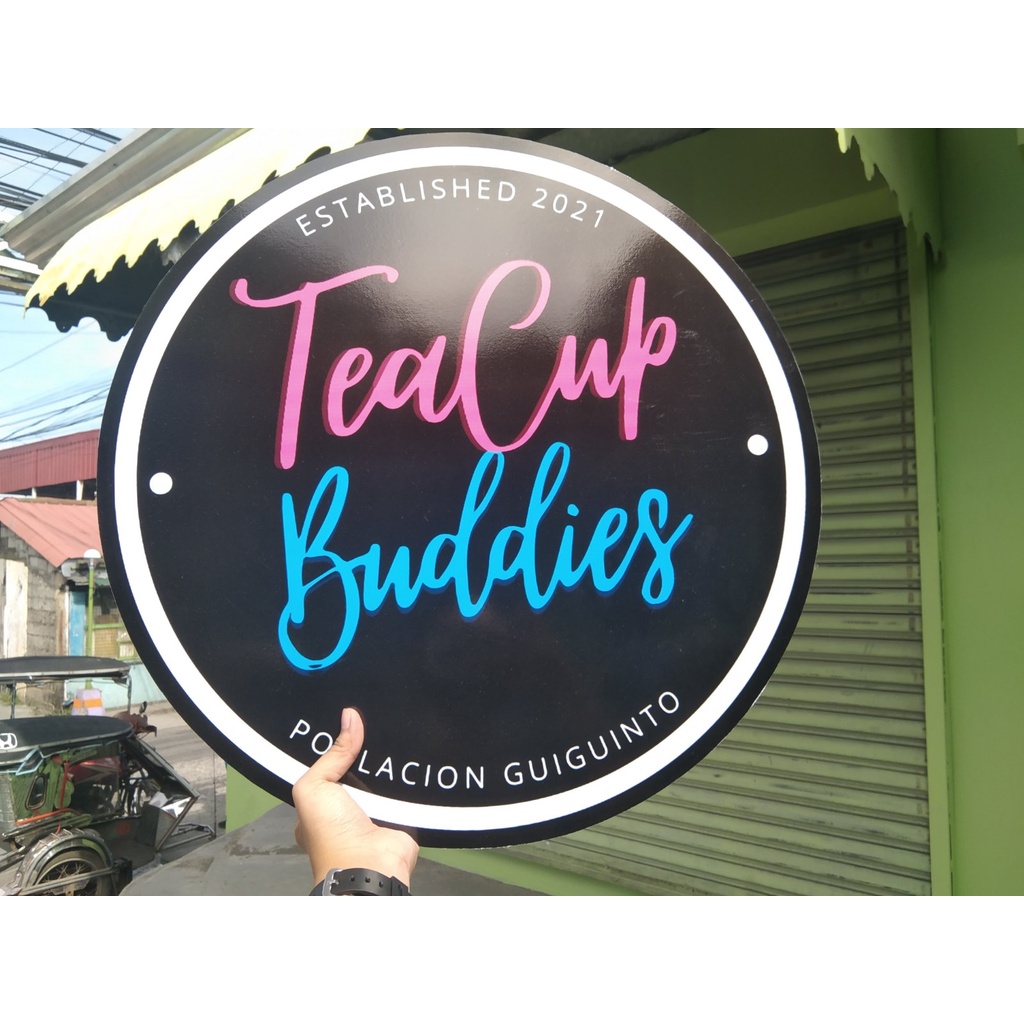 ROUND LOGO on SINTRA BOARD | Shopee Philippines