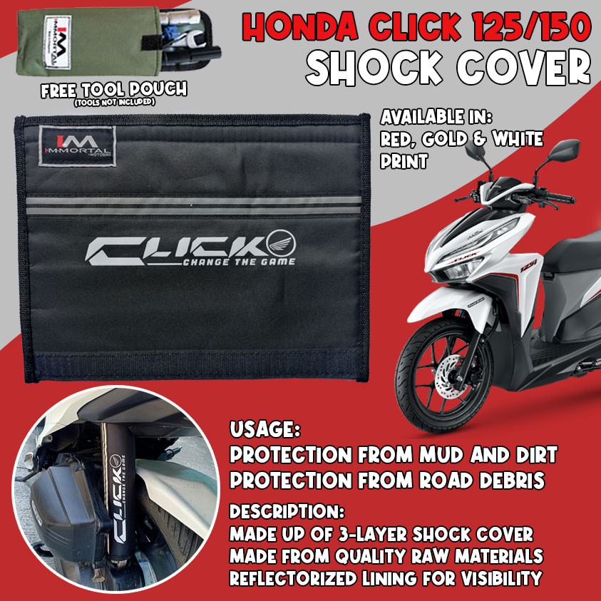 Honda CLICK Shock Cover (WHITE) | Shopee Philippines