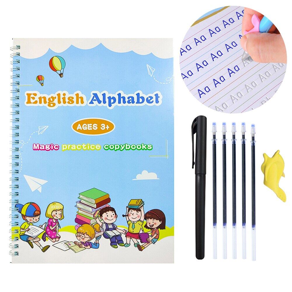 Reusable Alphabet Letters hand Writing Children Copybook Textbook for ...