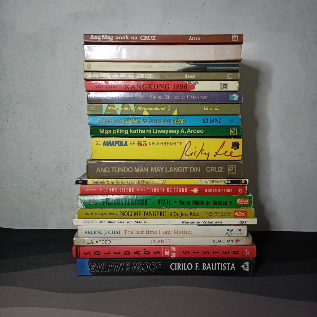 Filipiniana Books (Liwayway Arceo, Ed Lapiz, Bob Ong, Bienvido ...