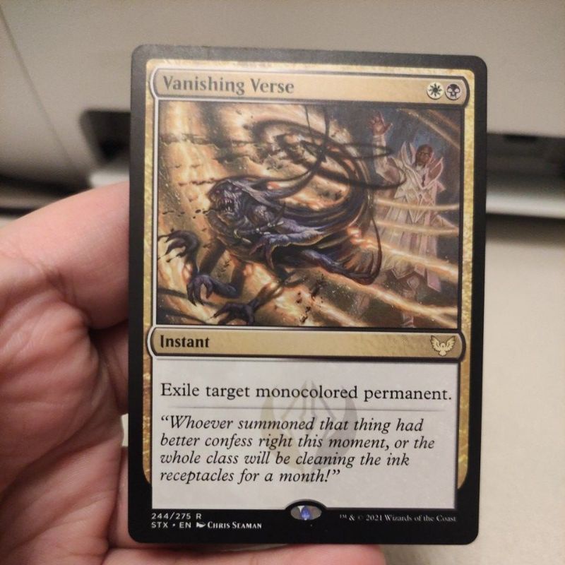 MTG Vanishing Verse nm Strixhaven PROMO | Shopee Philippines