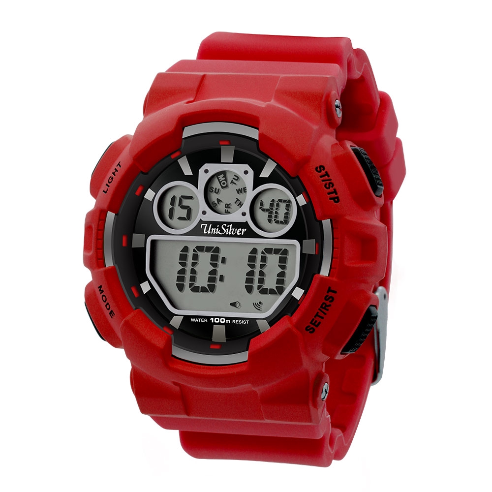 UniSilver TIME Urbanite Digital Watch KW1491-1004 (Red) | Shopee ...