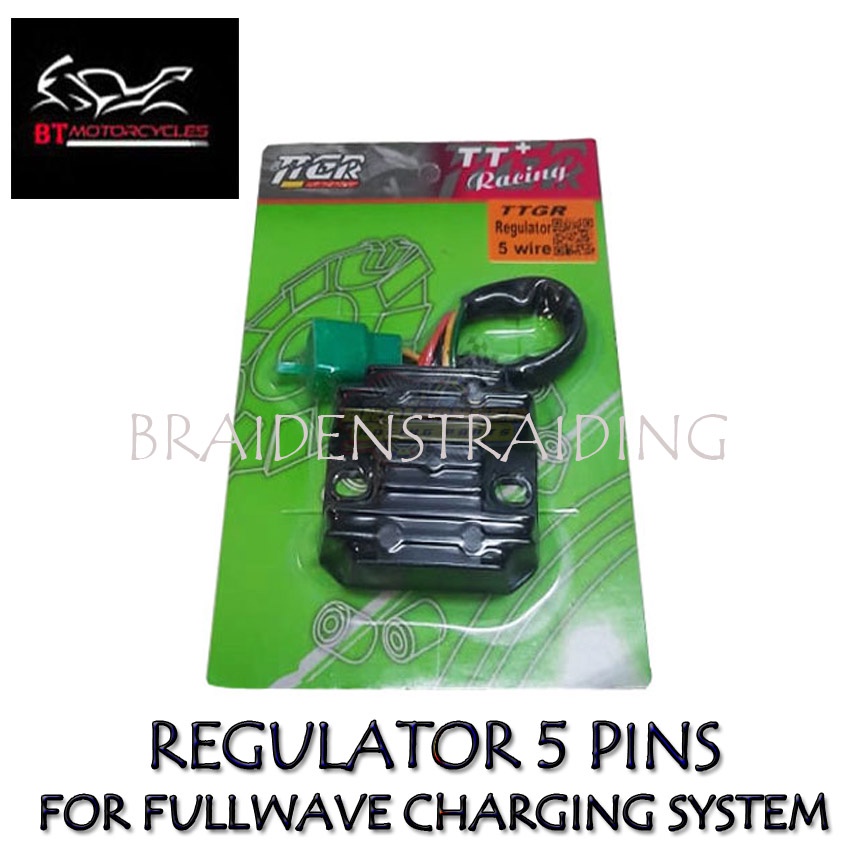 TTGR REGULATOR 5 PINS FOR FULLWAVE CHARGING SYSTEM | Shopee Philippines