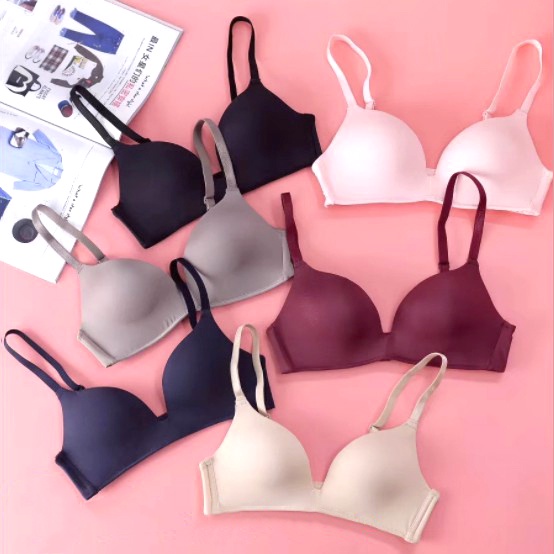 ABMA Summer light Seamless Bras Wireless Women Push Up Bra small chest ...