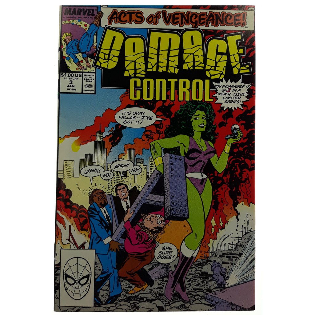 Damage Control 3 Marvel Comic Book Printed 1990 Story by Dwayne ...