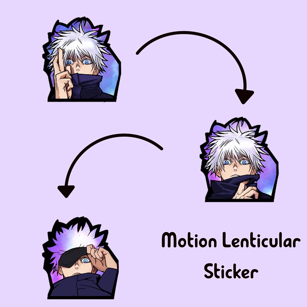 Gojo Satoru Car Sticker Jujutsu Kaisen Motion Sticker Anime Waterproof ...
