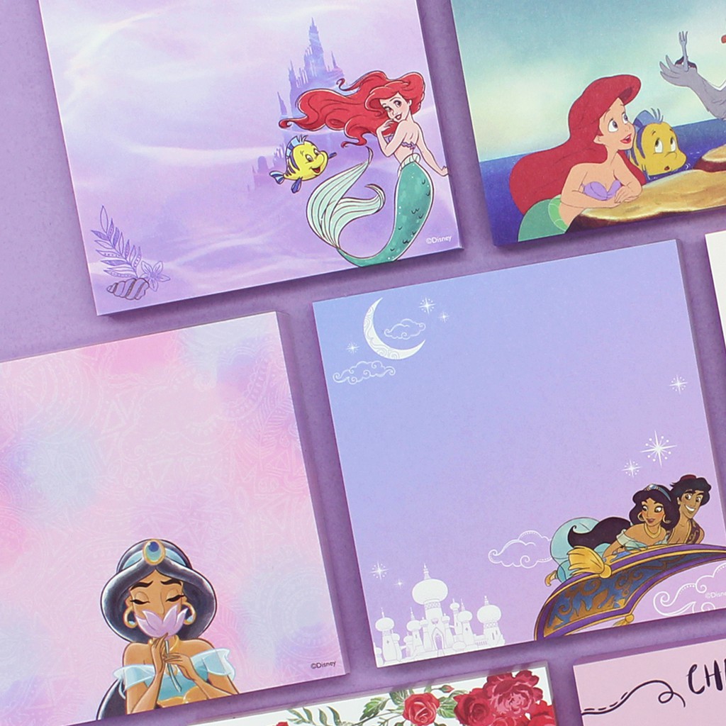Disney Princess Mermaid Jasmine Memo pad 1 pcs 100 sheets / School ...